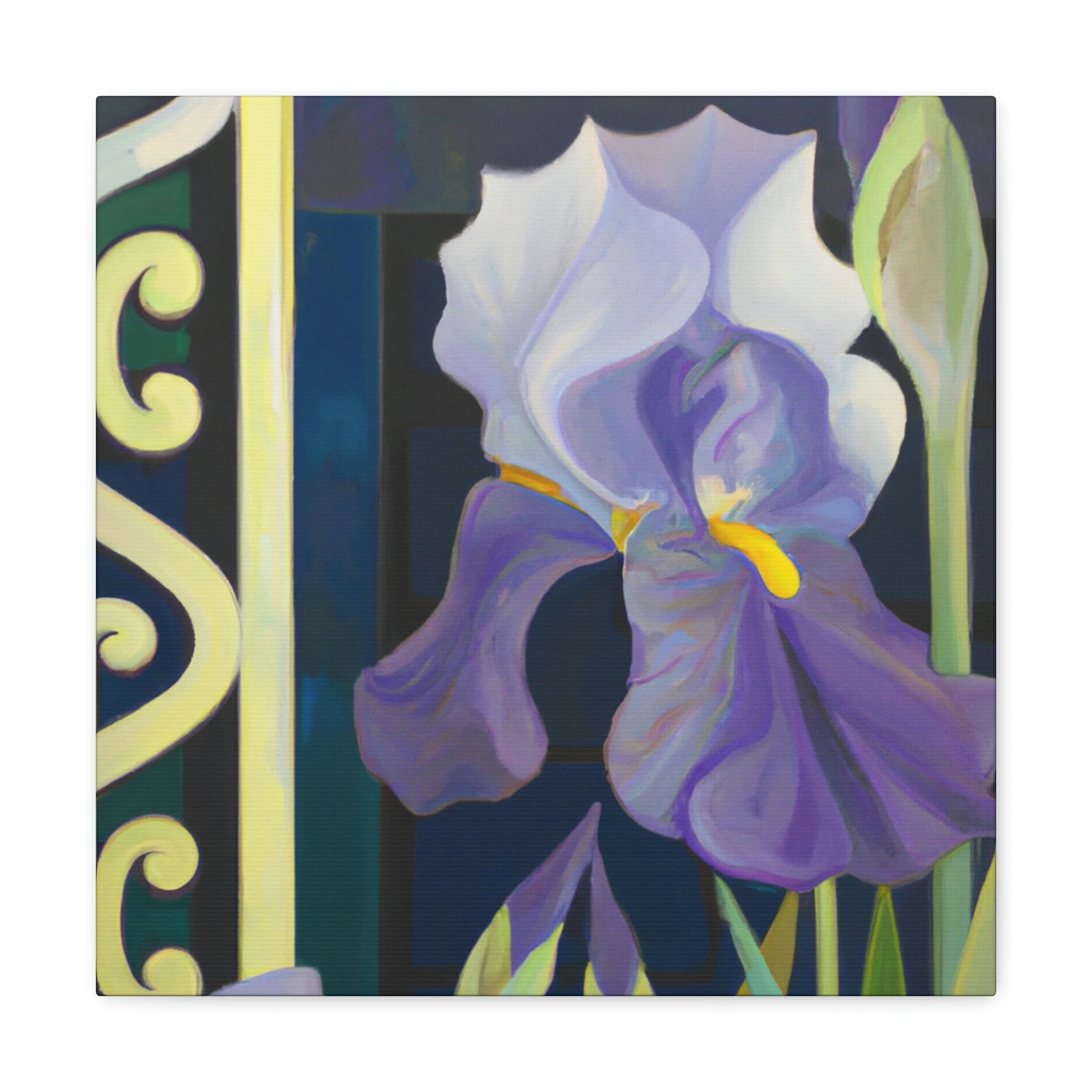 Iris's Art Deco Dream - Canvas - Walmart.com