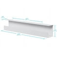 Monoprice Under Desk Cable Tray - Steel With Power Supply and Wire ...