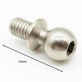 Rushawy 10 Pieces RC Ball Head Screw Set Spherical Bolts DIY ...