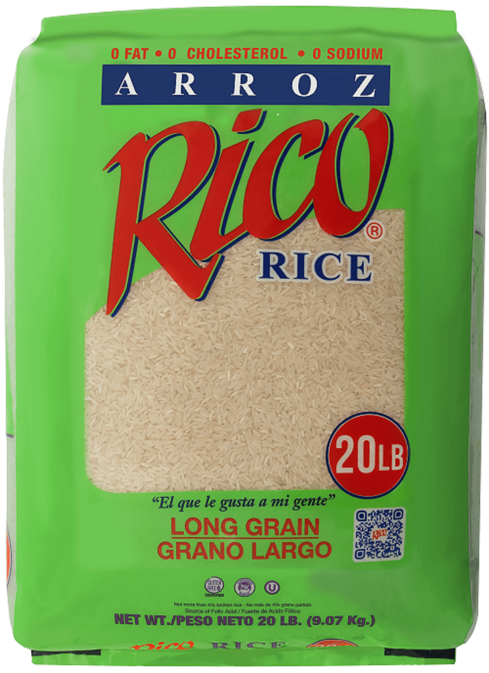 Rico Long Grain Rice, 20 lbs Gluten Free - Walmart.com
