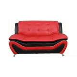 MHF-Red White Leather 3PC Sofa Set Contemporary Living (FREE SHIPPING ...