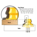 Yonico 22.5 Degree Lock Miter Glue Joint Router Bit Set - 1/2" Shank ...