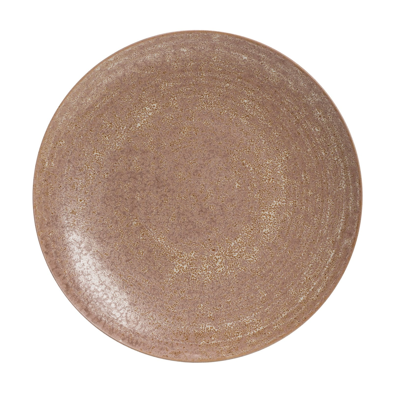 3R Studios 11 in. Round Stoneware Plate with Putty Reactive Glaze ...