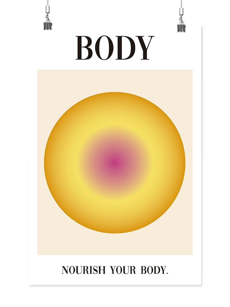 Nourish Your Body Poster - Smartprints Designs, - Walmart.com