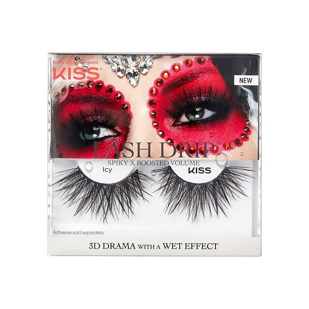 KISS Halloween Lash Drip False Eyelashes, Spiky X Boosted Volume ...