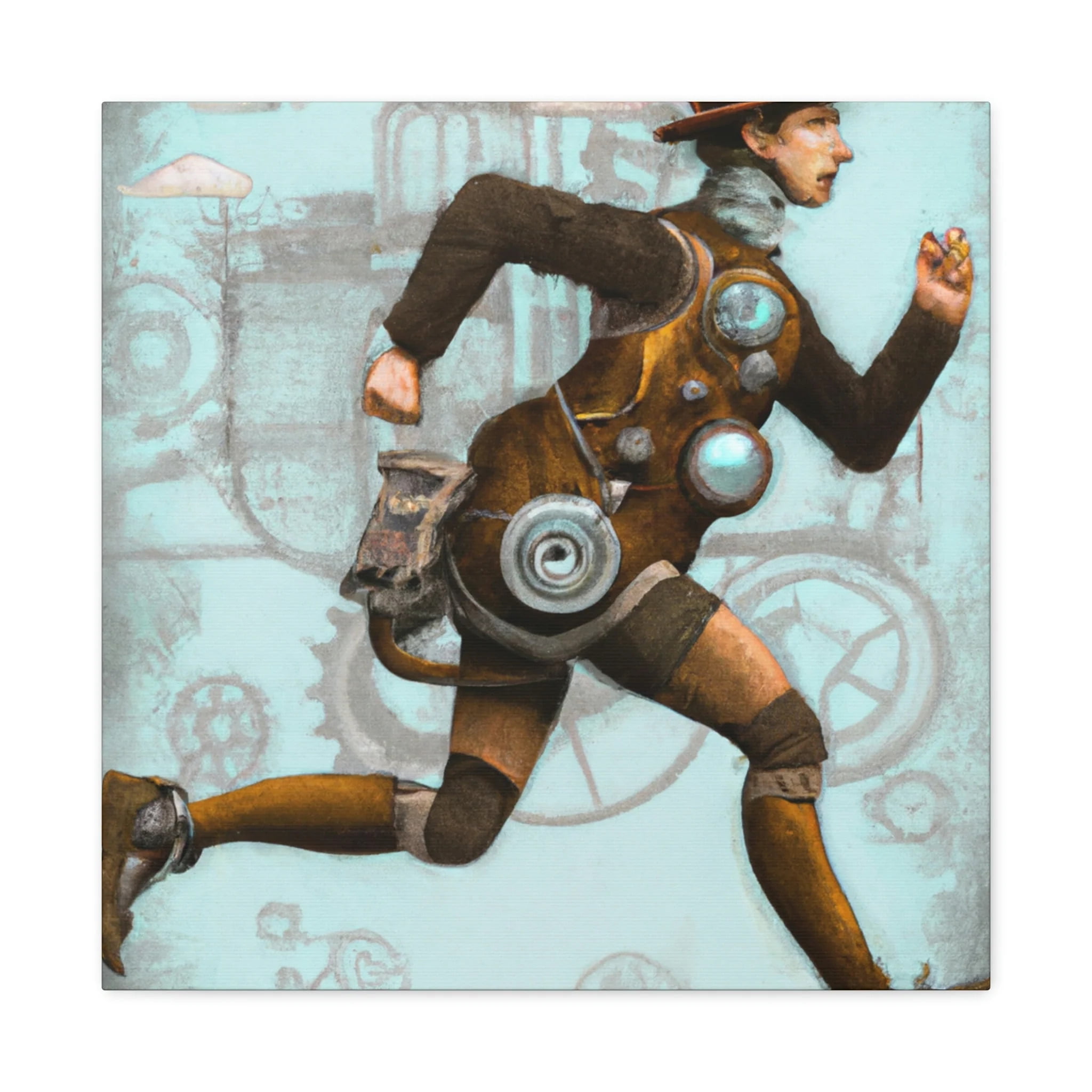 Running in Steam-Time - Canvas - Walmart.com