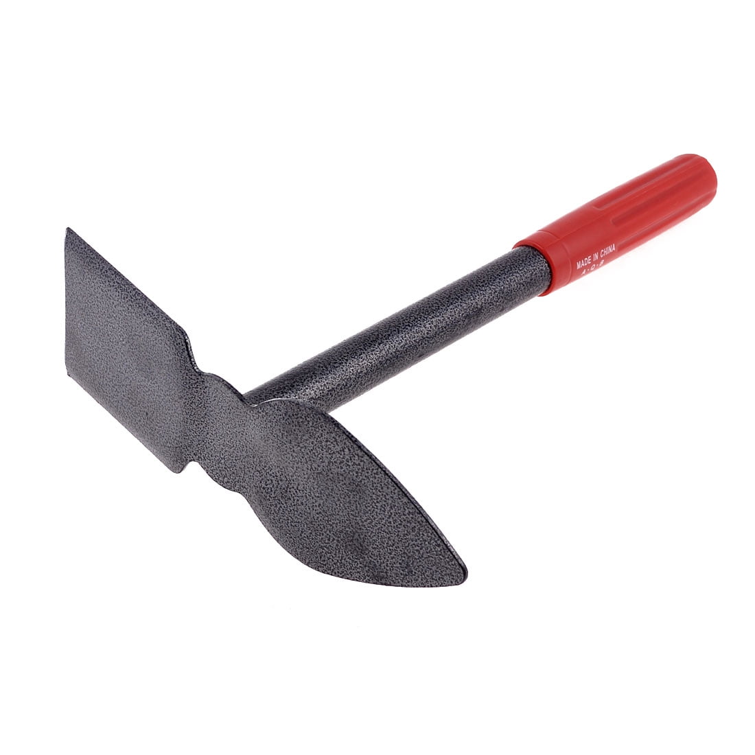 Black Red Round Smooth Plastic Handle Metal Gardening Pickaxe | Walmart ...