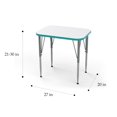 Tot Mate Versa Adjustable Height Kids Desk for School, Classroom ...