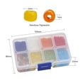 1box 8 Colors Glass Seed Beads Opaque Colours Seed Round Mixed Color ...