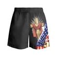 Byoo Toddler Boys Board Shorts Cross American Flag Graphic 4th of July ...