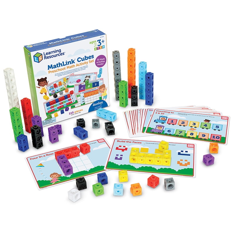 Mathlink Cubes Preschool Math Activity Set | Bundle of 10 Sets ...