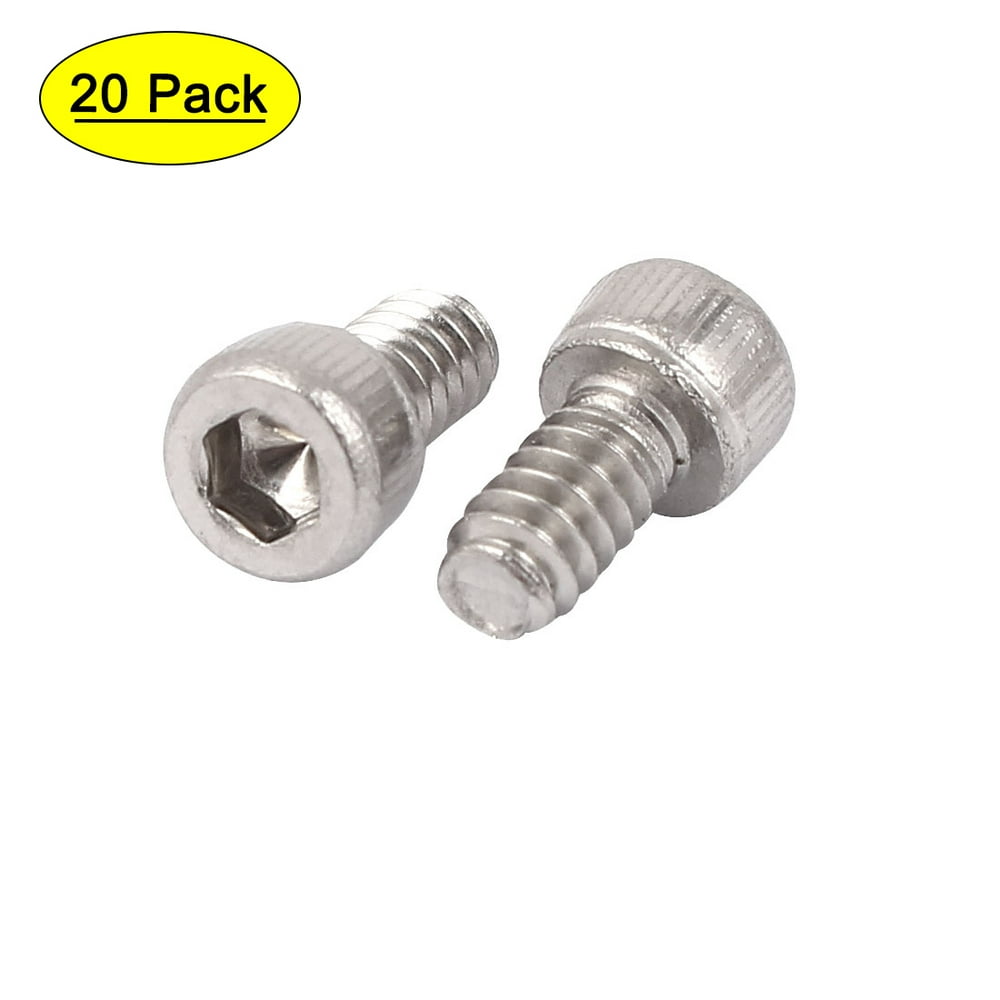 6#-32x1/4" 304 Stainless Steel Female Hex Socket Head Cap Screws ...