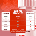Gluco Advance Blood Balance Support Pills Advanced Formula Vitamin ...