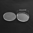 100pcs 25mm Coin Round Plastic Coin Holder Box Case Container with ...