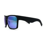 Mens OG Flat Top Rectangle Gangster Mob Shade Sunglasses Green Mirror ...