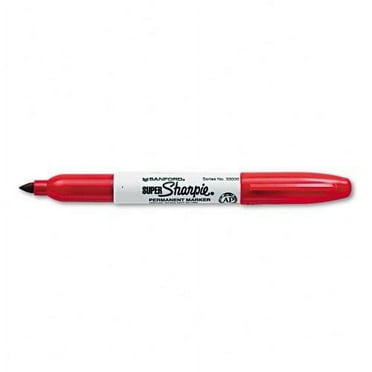 Sharpie Brush Tip Marker, Red - Walmart.com
