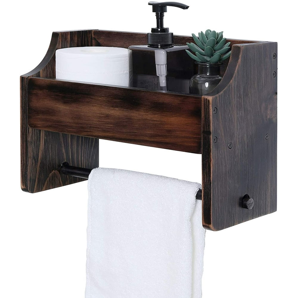 Rustic Paper Towel Holder Wall Mount Counter Paper Towel Holder With