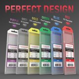 10-Pack Green Pure Tungsten Electrodes (1/8" x 7") for TIG Welding ...