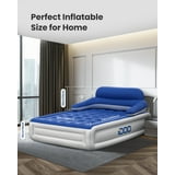 "iDOO 18"" Queen Size Air Mattress with Built-in Pump & Headboard" - Walmart.com