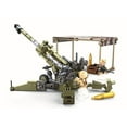 258PCS WW2 Army Light Howitzer Model Building Block Small Particles ...