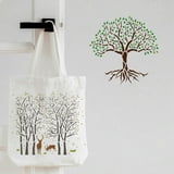9pcs Life of Tree Stencils 7.9x7.9 inch Aspen Trees/Life Tree Stencils ...