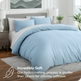 Bare Home Luxury Duvet Cover and Sham Set - Premium 1800 Collection - Ultra-Soft - Queen, Light ...