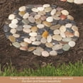 Bits and Pieces Set of Three 12” Riverstone Stepping Stones for Lawn ...