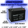 12V 60AH Group 34 AGM Battery for UPS, Standby Power Supply - Walmart.com