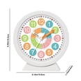 Battery Clock,Clocks For Bedroom,Kids Learning Clock,Silent Non-Ticking ...