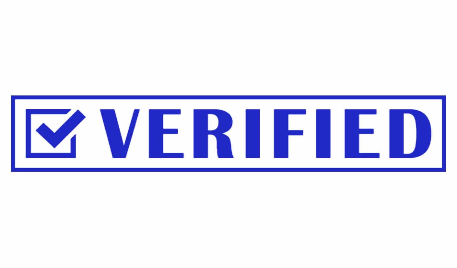 Printtoo Verified Self Inking Rubber Stamp Pre-Inked Office Stamp- Home ...