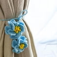 Crochet Peony Flower Mirror Accessories, Knitted Cute Flower Bag Charm ...
