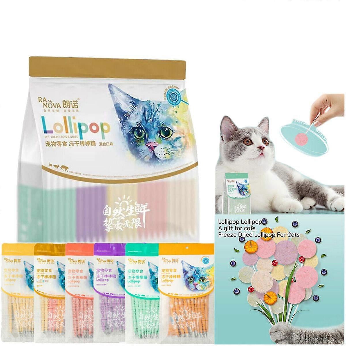 Lickable Wet Cat Treats,Celery Pets Lollipop Cat Treat, Freeze Dried ...