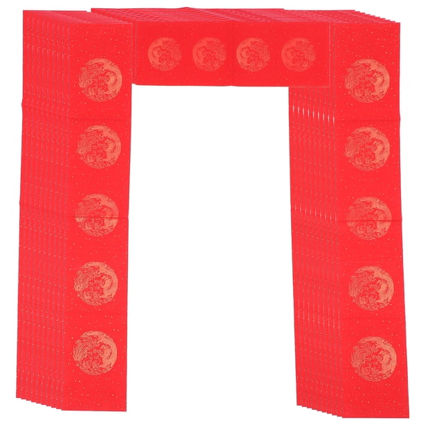 30 unids en blanco rojo xuan papel coplas de papel papel de seda ...