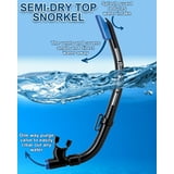 Reef Tourer Adult Single-Window Mask & Snorkel Combo Set, Black ...