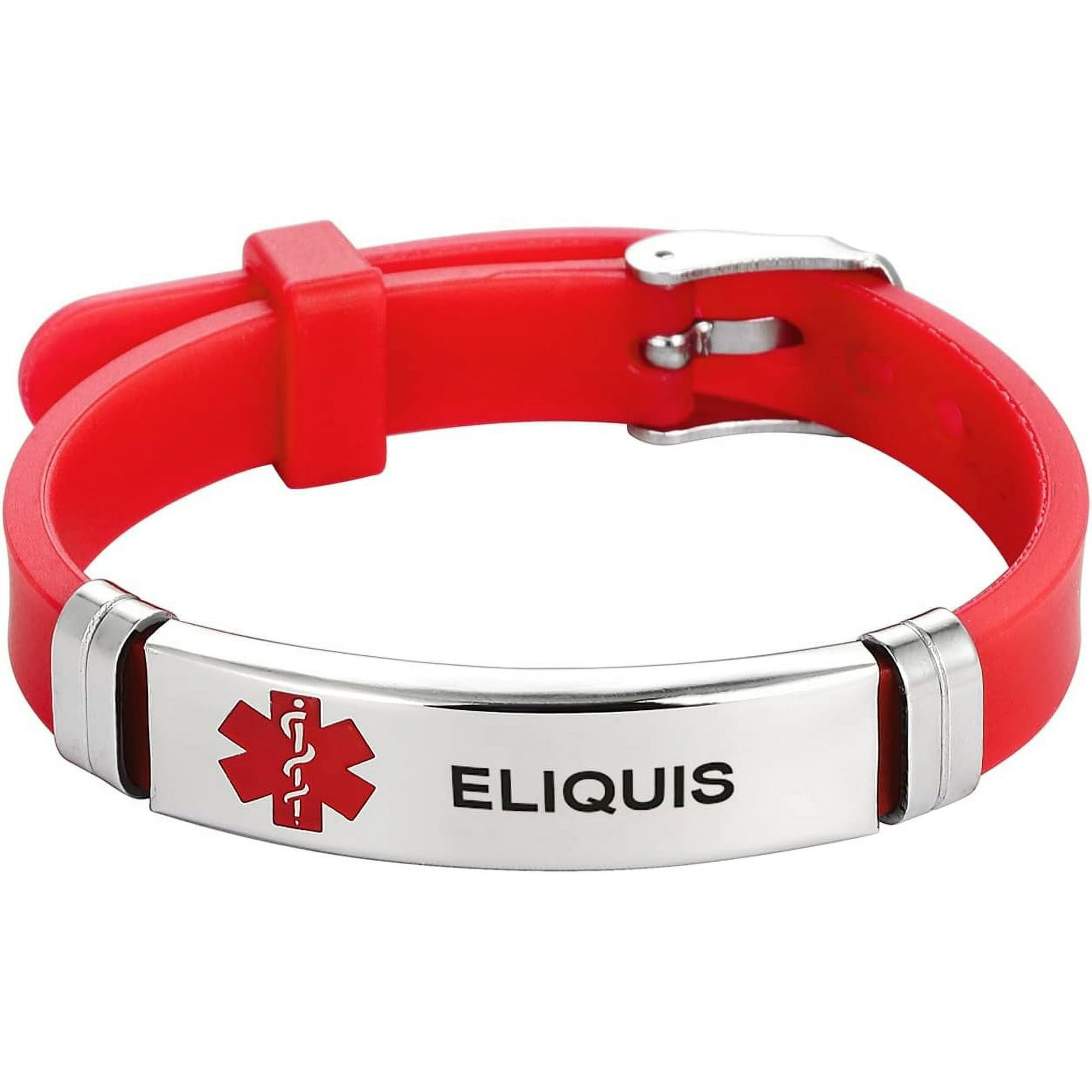 Click here for Hshdldf Women Red Medical Alert Id Bracelet Stainl... prices