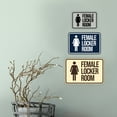 Classic Framed Female Locker Room Sign (Black /Gold) - Small - Walmart.com