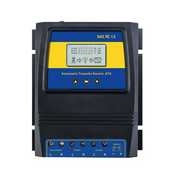 Conmutador Ats-11Kw Controlador solar ATS-11KW Trabajo de UPS inversa LCD de alta potencia para ...