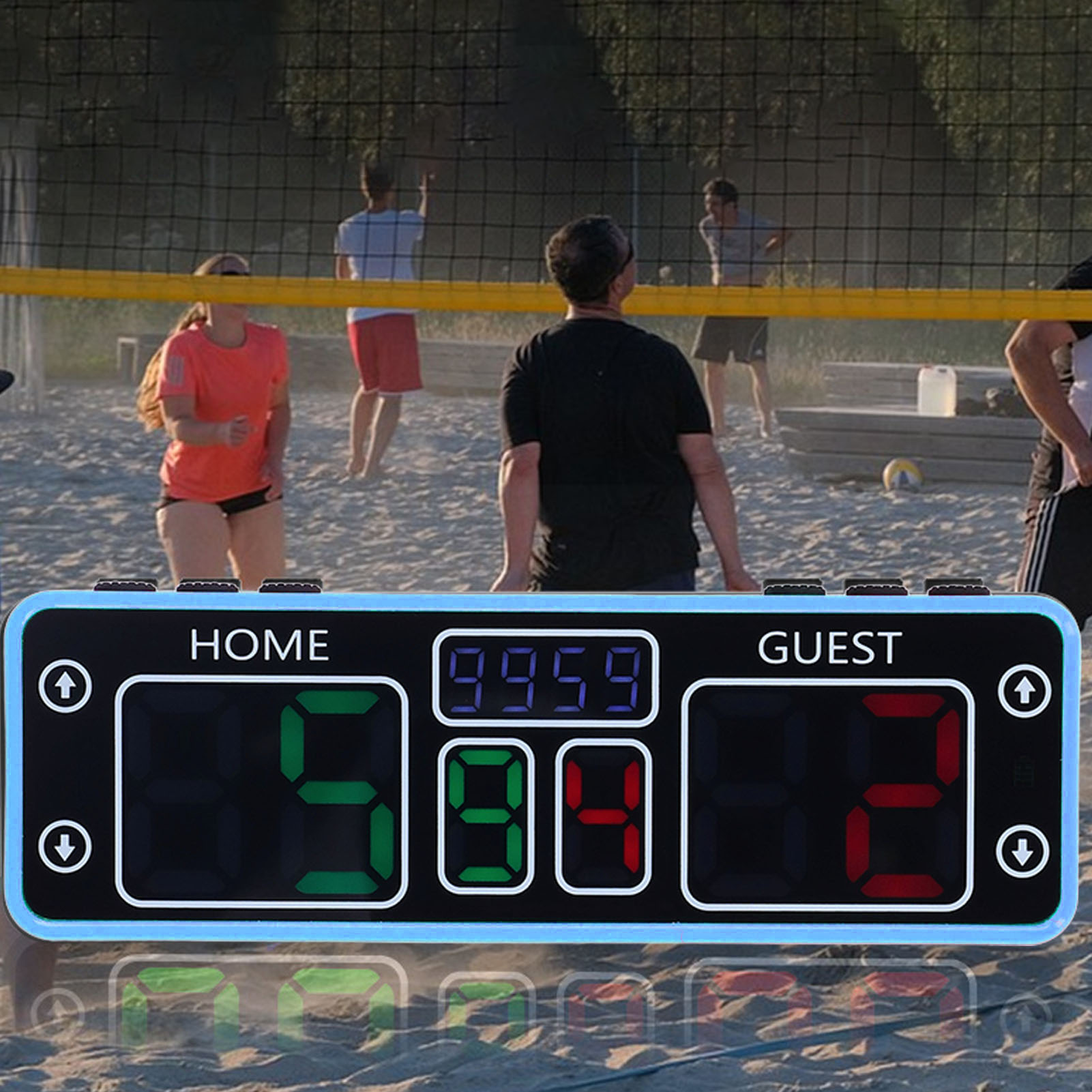 Portable Scoreboard, Wireless Rechargeable LED Score Keeper with ...