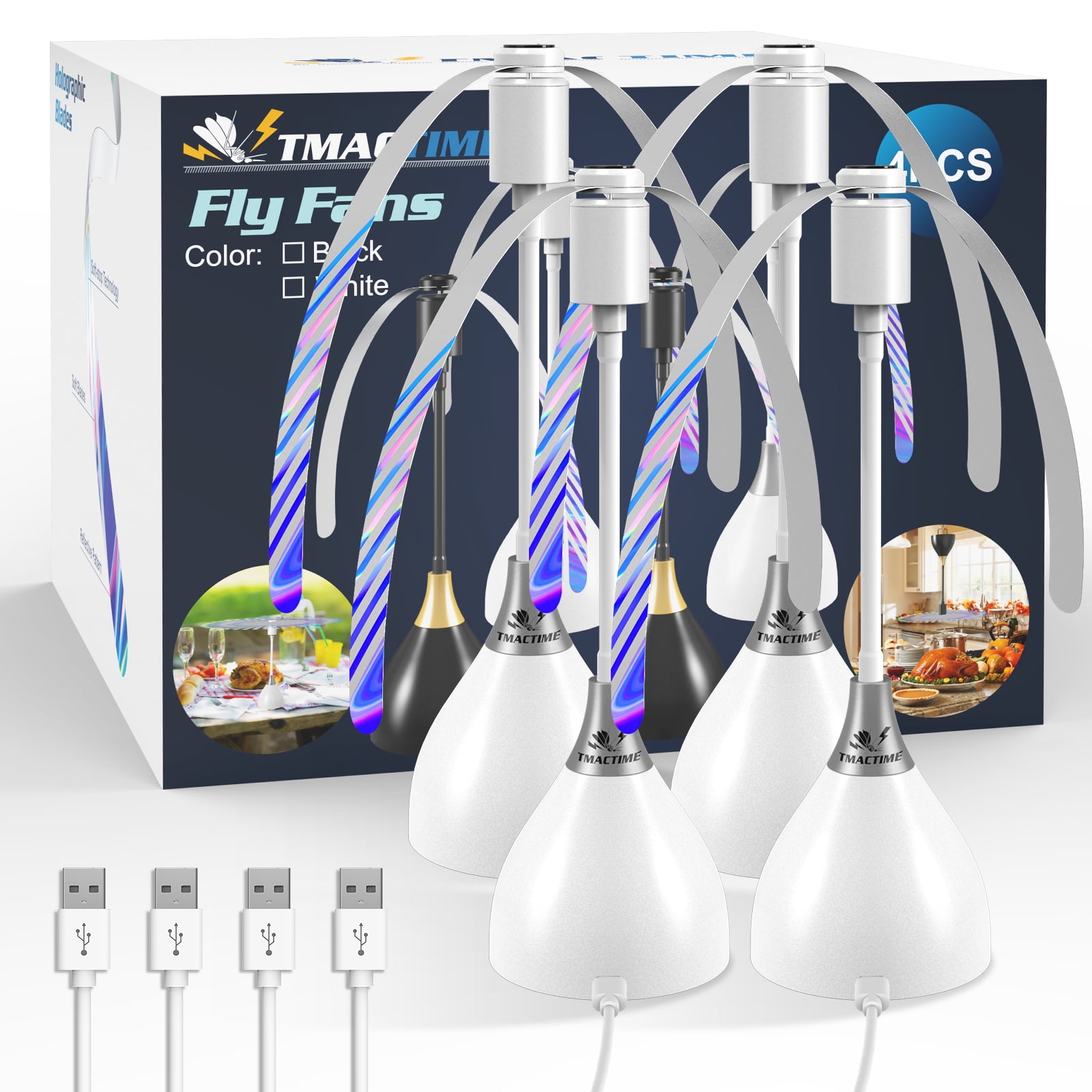 TMACTIME Fly Fan for Table,Food Fan for Indoor Outside,Portable Outdoor ...