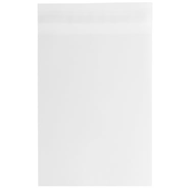 JAM Paper Cello Sleeves, 5 7/16 x 8 5/8, Light Red, 100/Pack, Peel ...