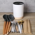 Jetcloudlive Kitchen Utensil Holder, Cutlery Drainer Caddy, Wall ...