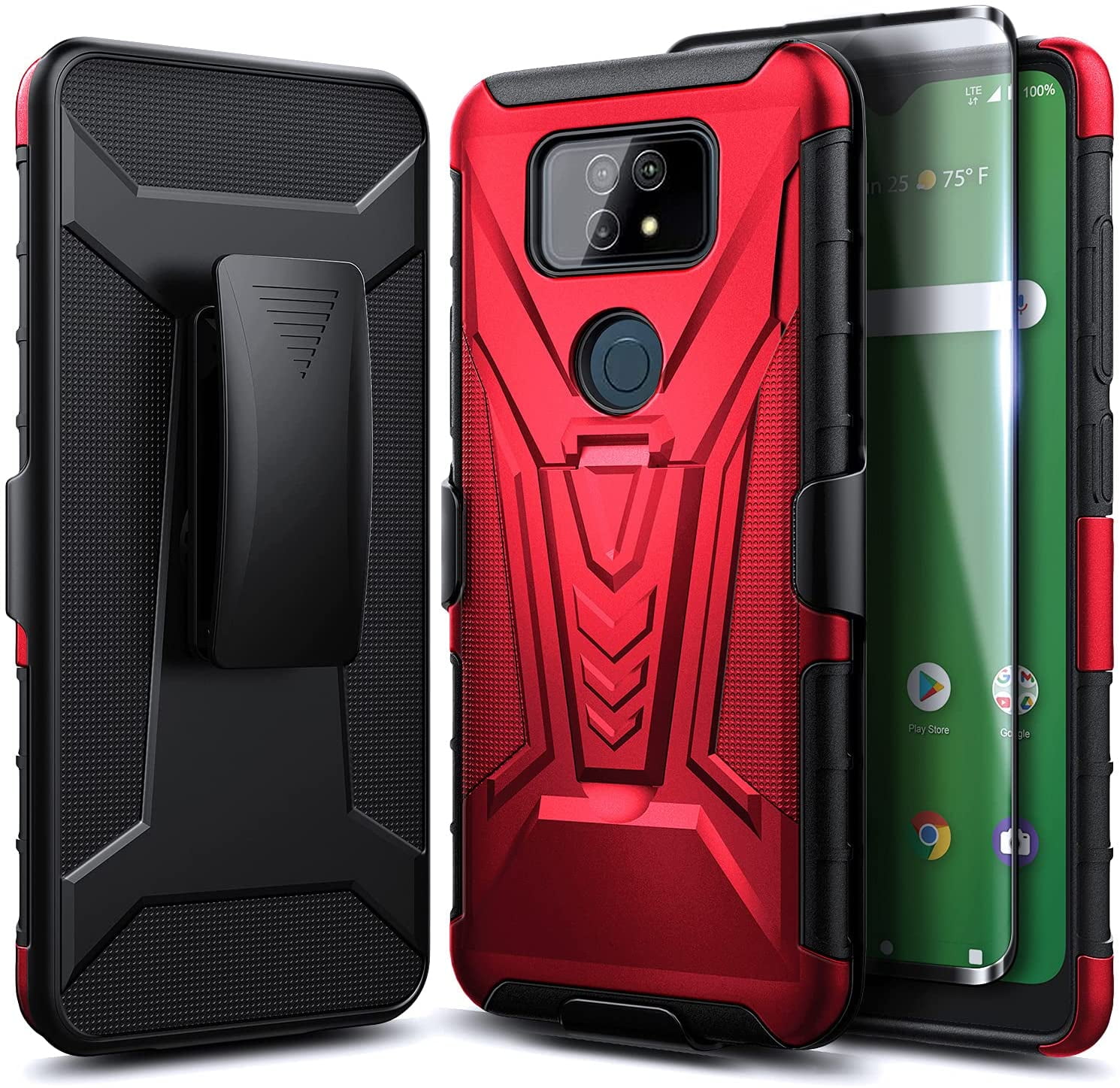 Cricket Ovation 2 / AT&T Maestro Max (2021) Phone Case with Tempered ...