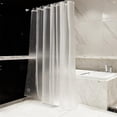 ANXPTIME Modern Bathroom Shower Curtain 3D Effect Pattern Clear Plastic ...