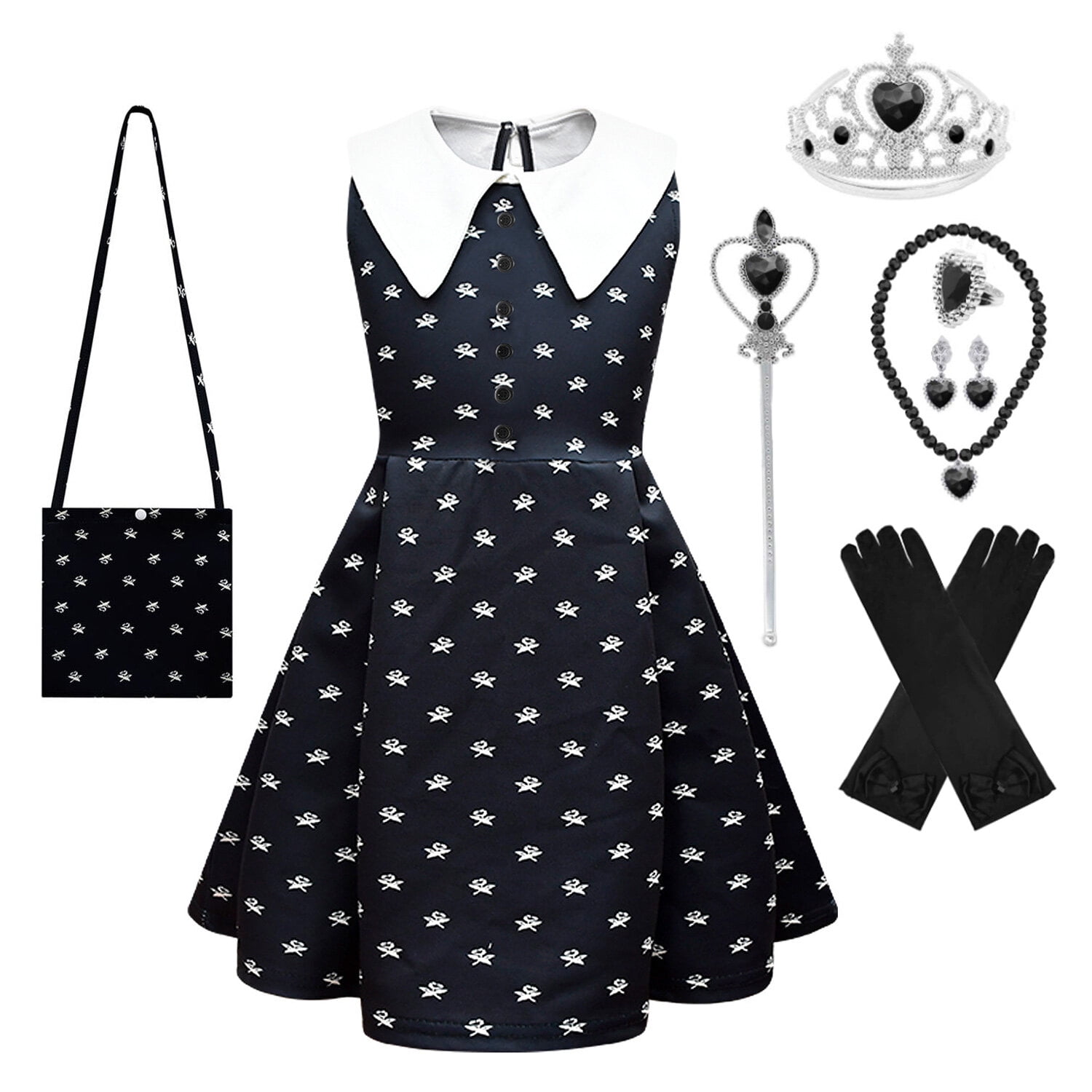 Click here for Kawell Addams Family Wednesday Costume Dress Up  C... prices