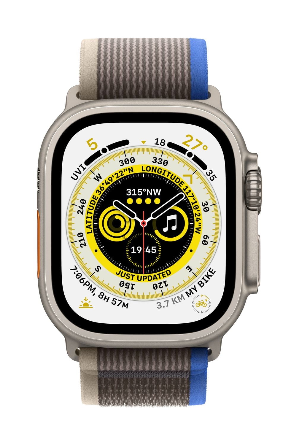 Apple Watch Ultra (GPS + Cellular) 49mm - Blue/Gray Trail Loop - Walmart.ca
