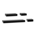 Melannco Set of 4 Black Chunky Ledge Shelves, Hardware Included ...