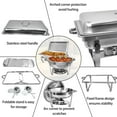 PRIJESSE Restaurants Buffet Chafing Dishes Sets - 2 Rectangular 8QT + 2 ...
