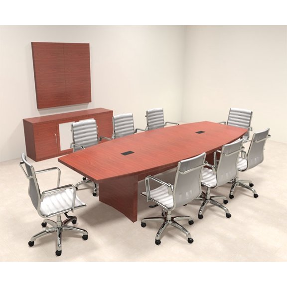 Modern Boat Shaped 10' Feet Conference Table, #OF-CON-CP4 - Walmart.com
