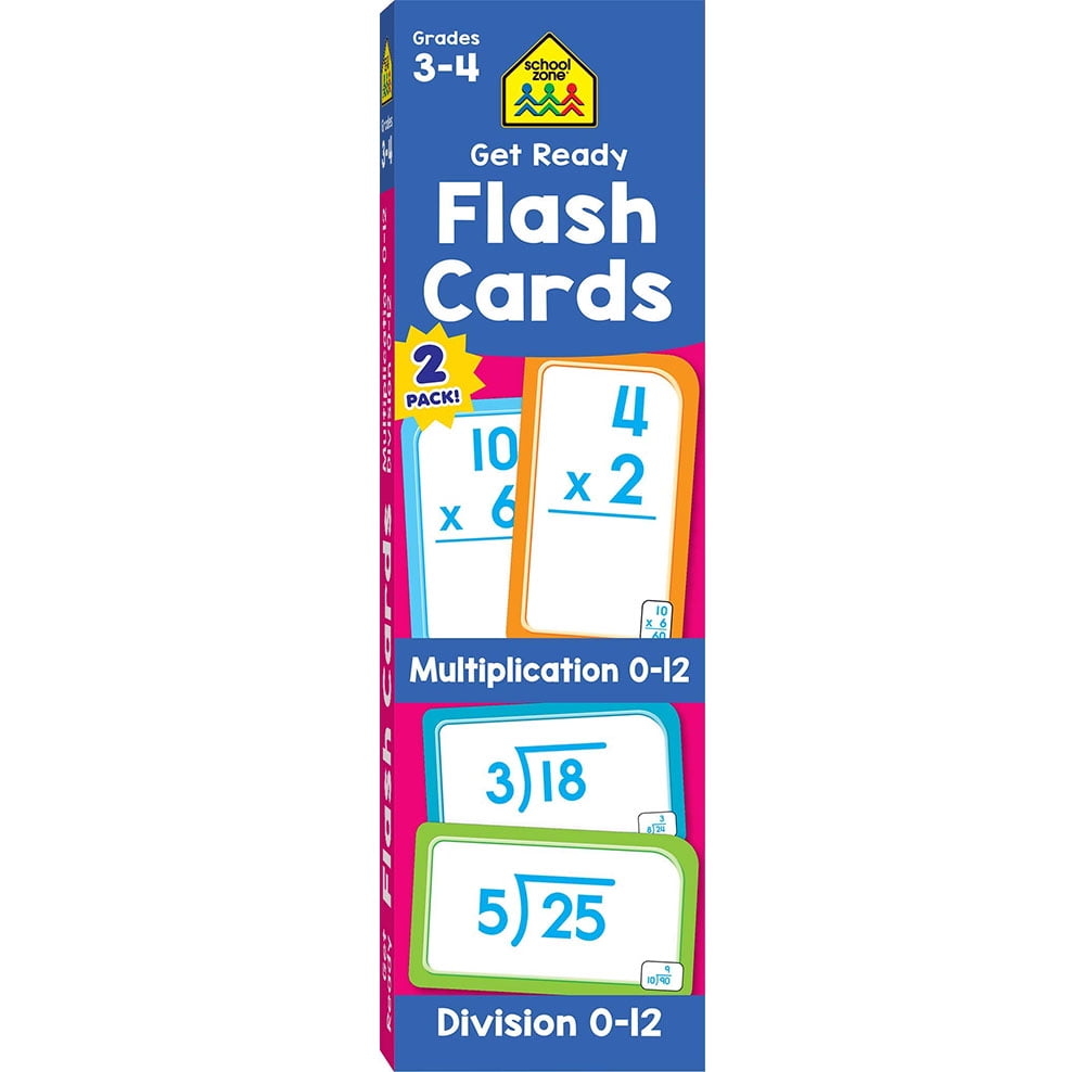 Buy Flash Cards Multiplication & Division 2 Pack - Ages 8 to 9, 3rd ...