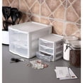 Sterilite 17918004 3 Drawer CLR Organizer, 6"x4"x3", White J101 ...